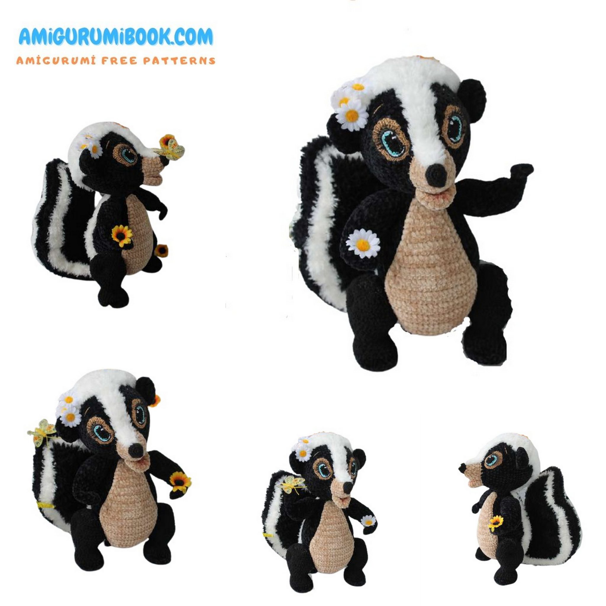 Cute Skunky Amigurumi Free Crochet Pattern - Free Amigurumi Crochet ...