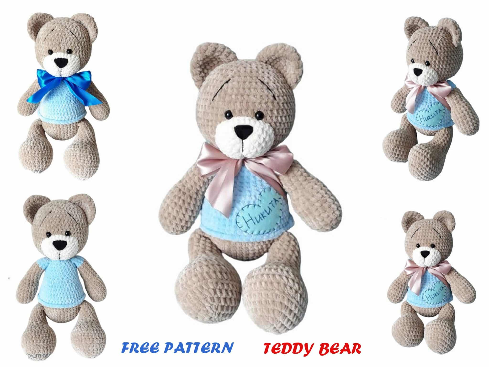 Teddy Bear Amigurumi Free Pattern - Free Amigurumi Crochet Patterns