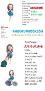 Amanda Doll Amigurumi Free Pattern - Free Amigurumi Crochet Patterns
