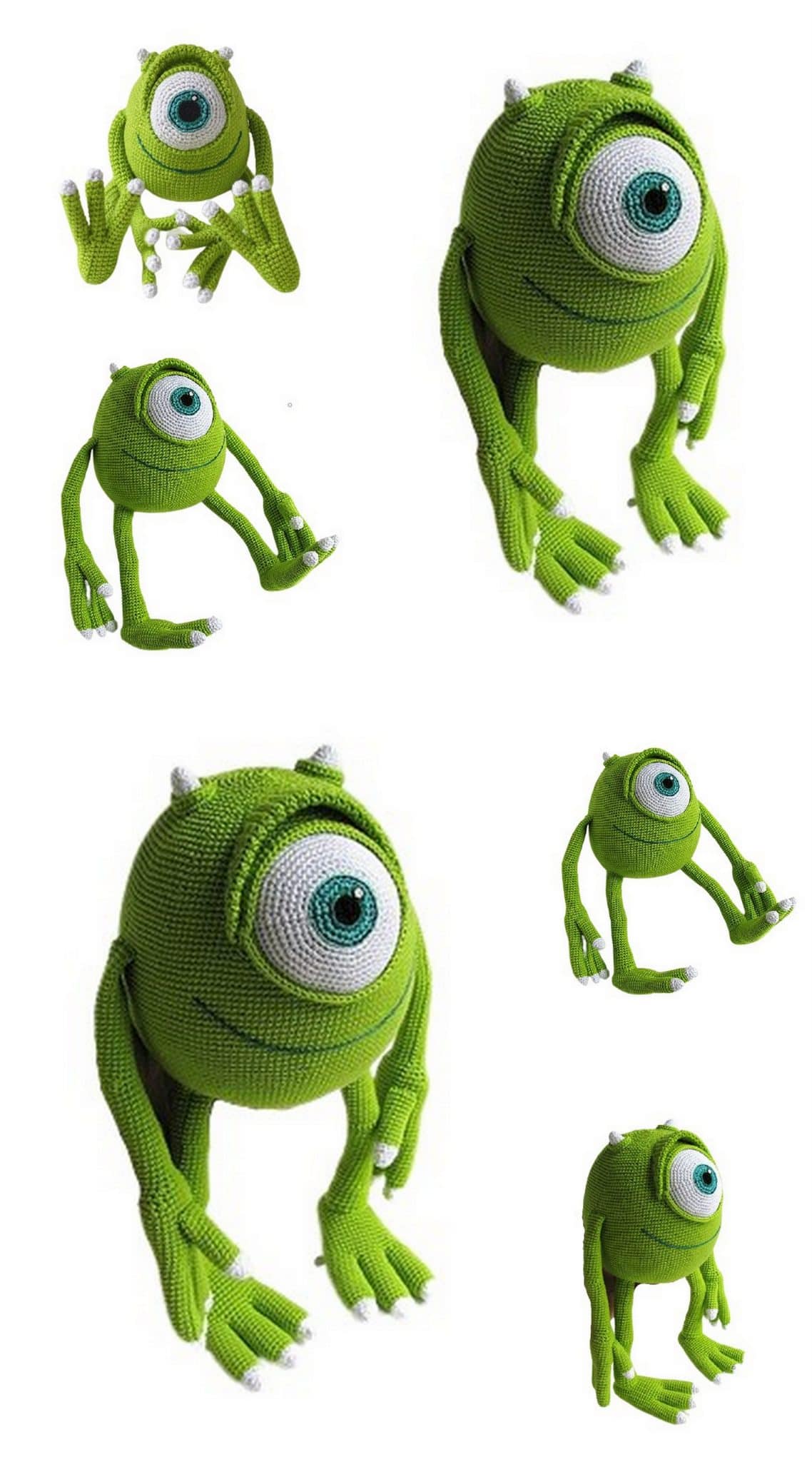 Mike Wazowski Amigurumi Free Pattern - Free Amigurumi Crochet Patterns