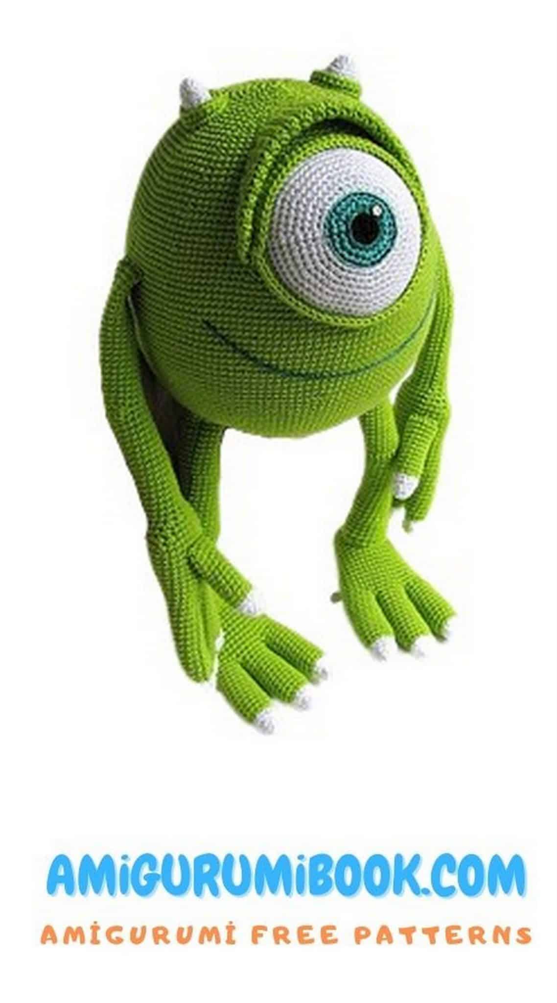 Amigurumi Mike Wazowski Free Crochet Pattern – BYAMJ
