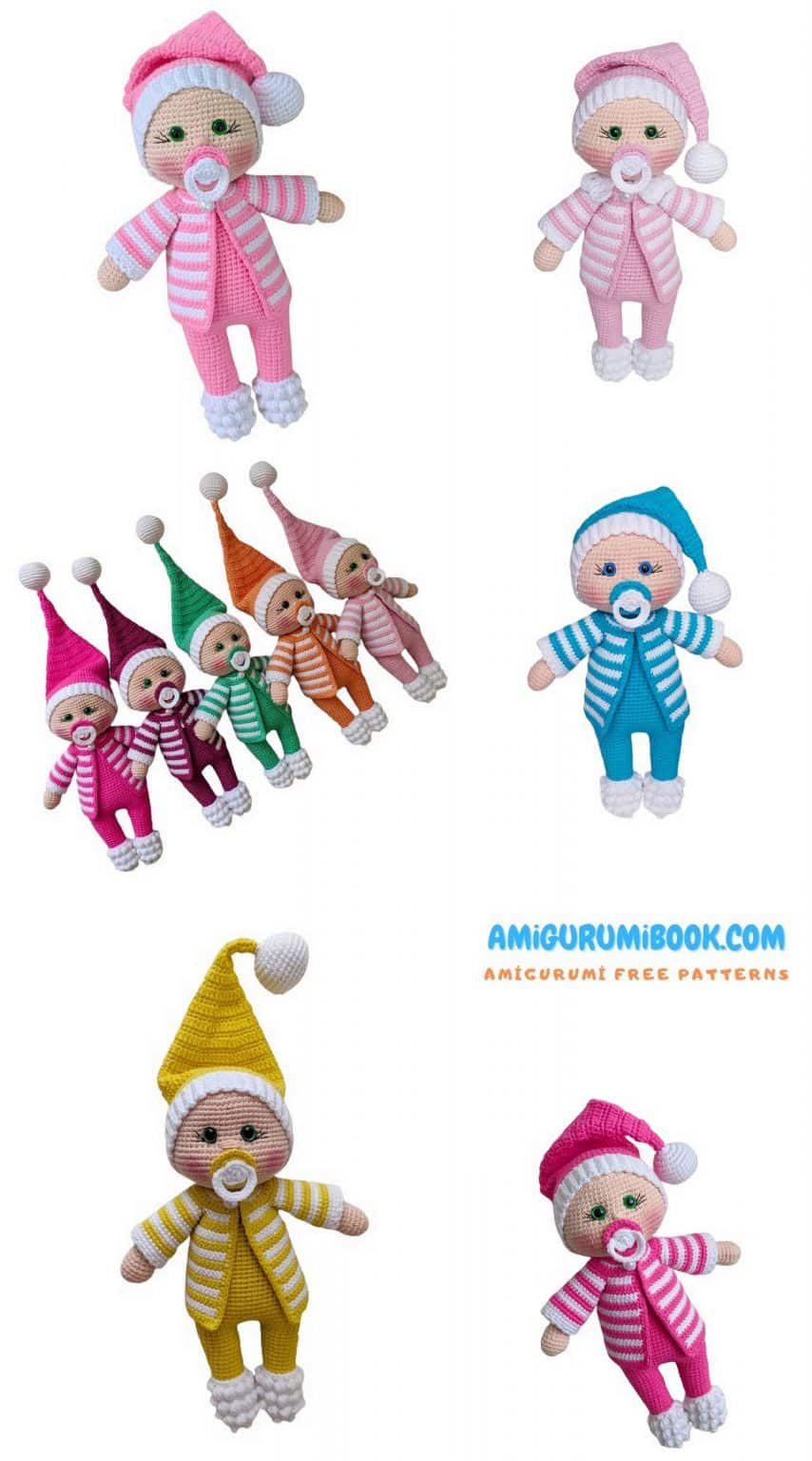 Pacifier Baby Amigurumi Free Pattern - Free Amigurumi Crochet Patterns