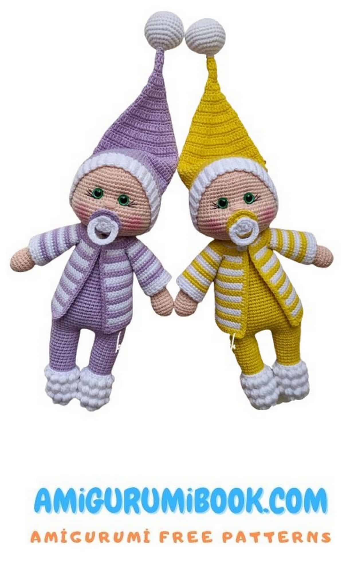 Pacifier Baby Amigurumi Free Pattern - Free Amigurumi Crochet Patterns