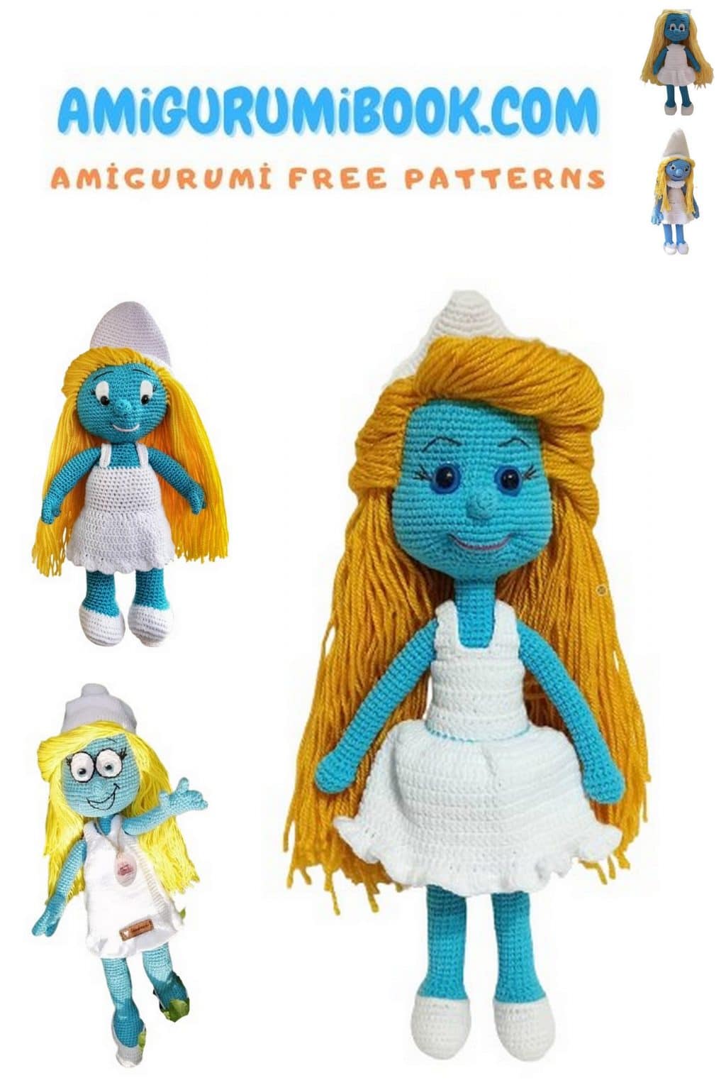 Smurfette Amigurumi Free Pattern - Free Amigurumi Crochet Patterns