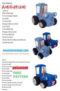 Tractor Amigurumi Free Pattern - Free Amigurumi Crochet Patterns