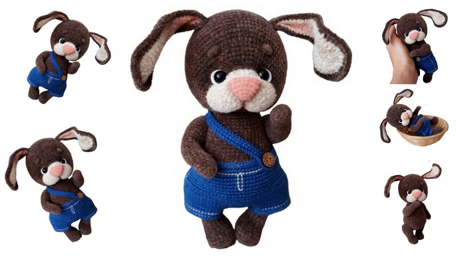 Velvet Brown Bunny Amigurumi Free Pattern - Free Amigurumi Crochet Patterns
