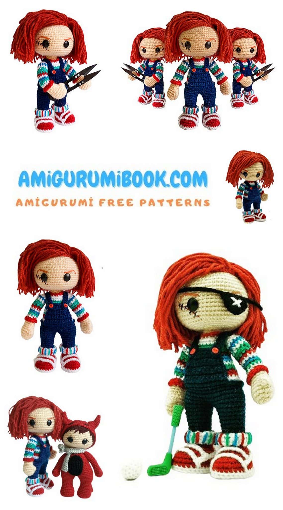 Chucky Amigurumi Free Pattern - Free Amigurumi Crochet Patterns