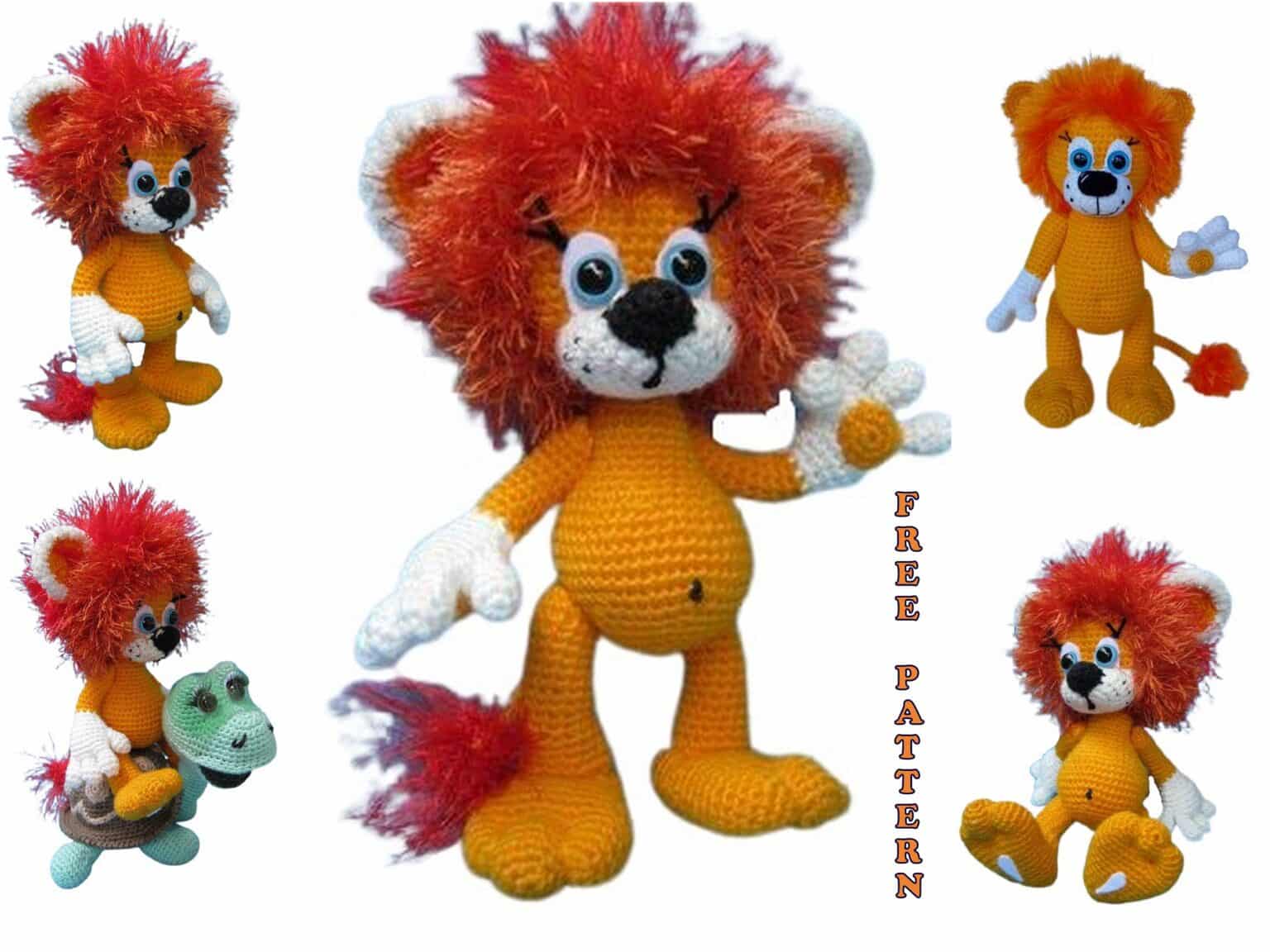 Lion And Turtle Amigurumi Free Pattern Amigurumibook