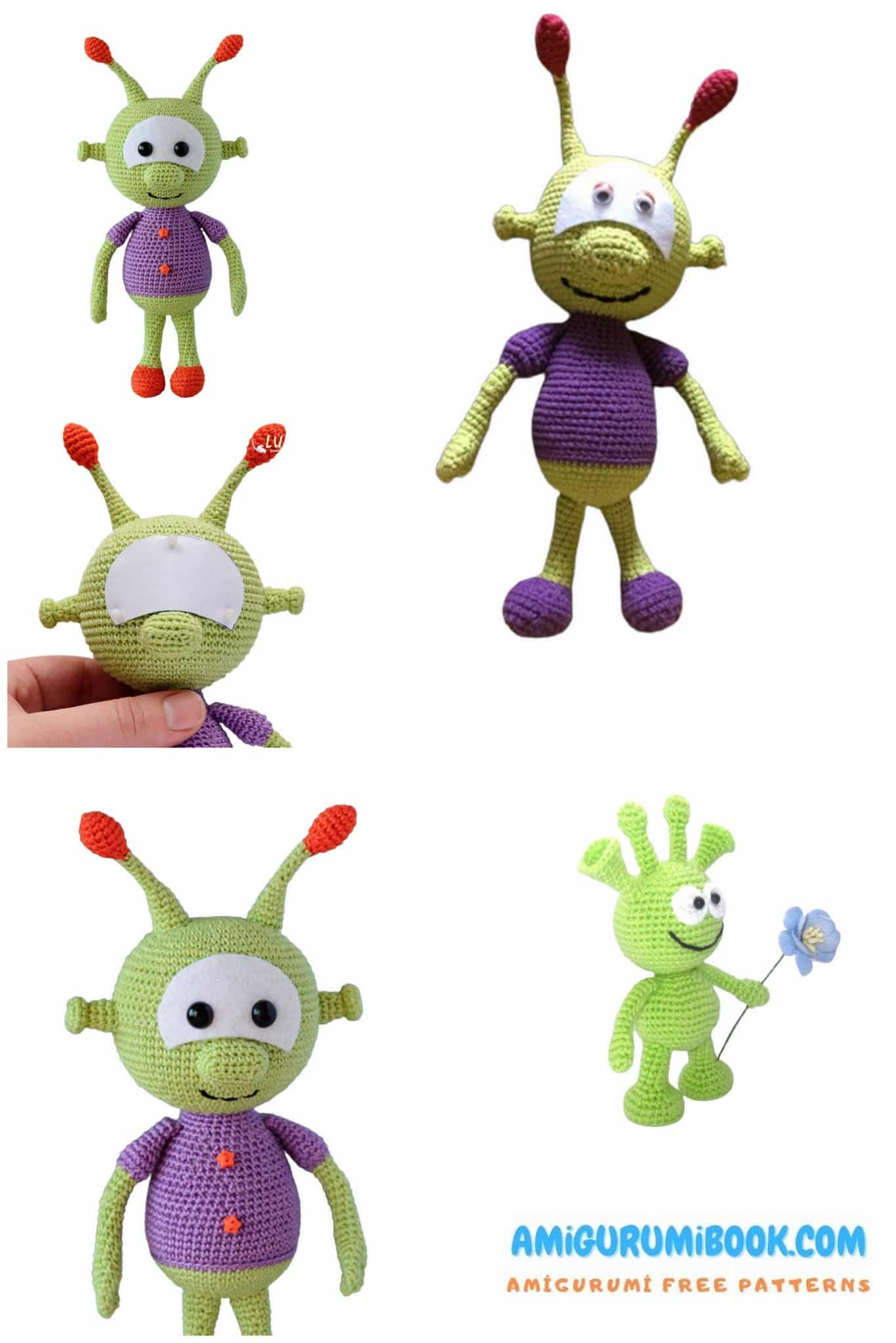 Alien Amigurumi Free Pattern - Free Amigurumi Crochet Patterns
