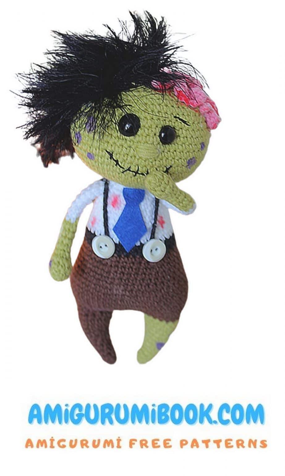 Zombie Amigurumi Hallowen Free Pattern - Free Amigurumi Crochet Patterns