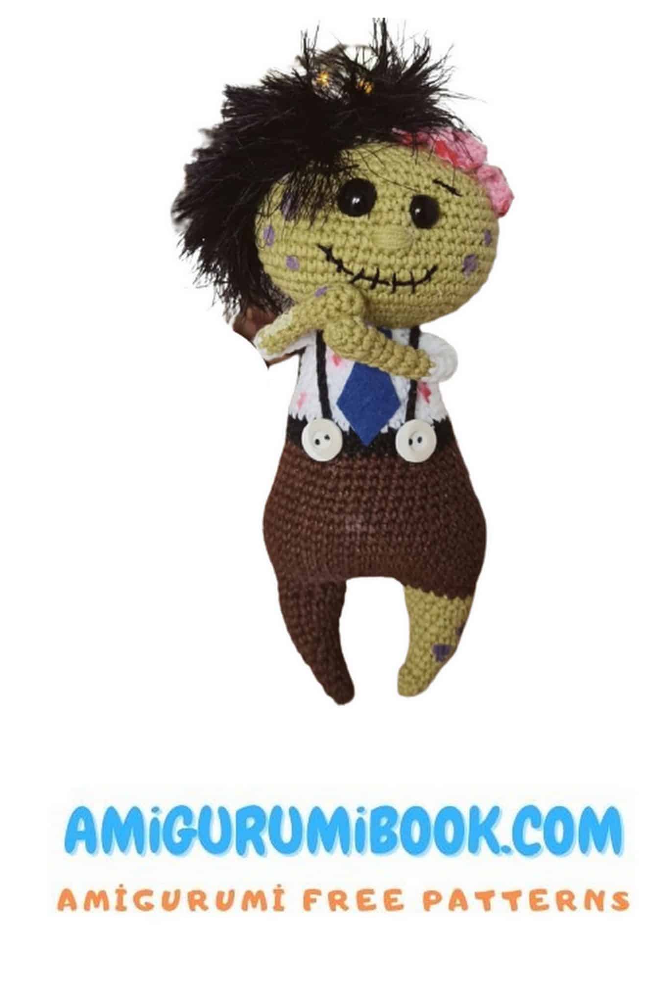 Zombie Amigurumi Hallowen Free Pattern - Free Amigurumi Crochet Patterns
