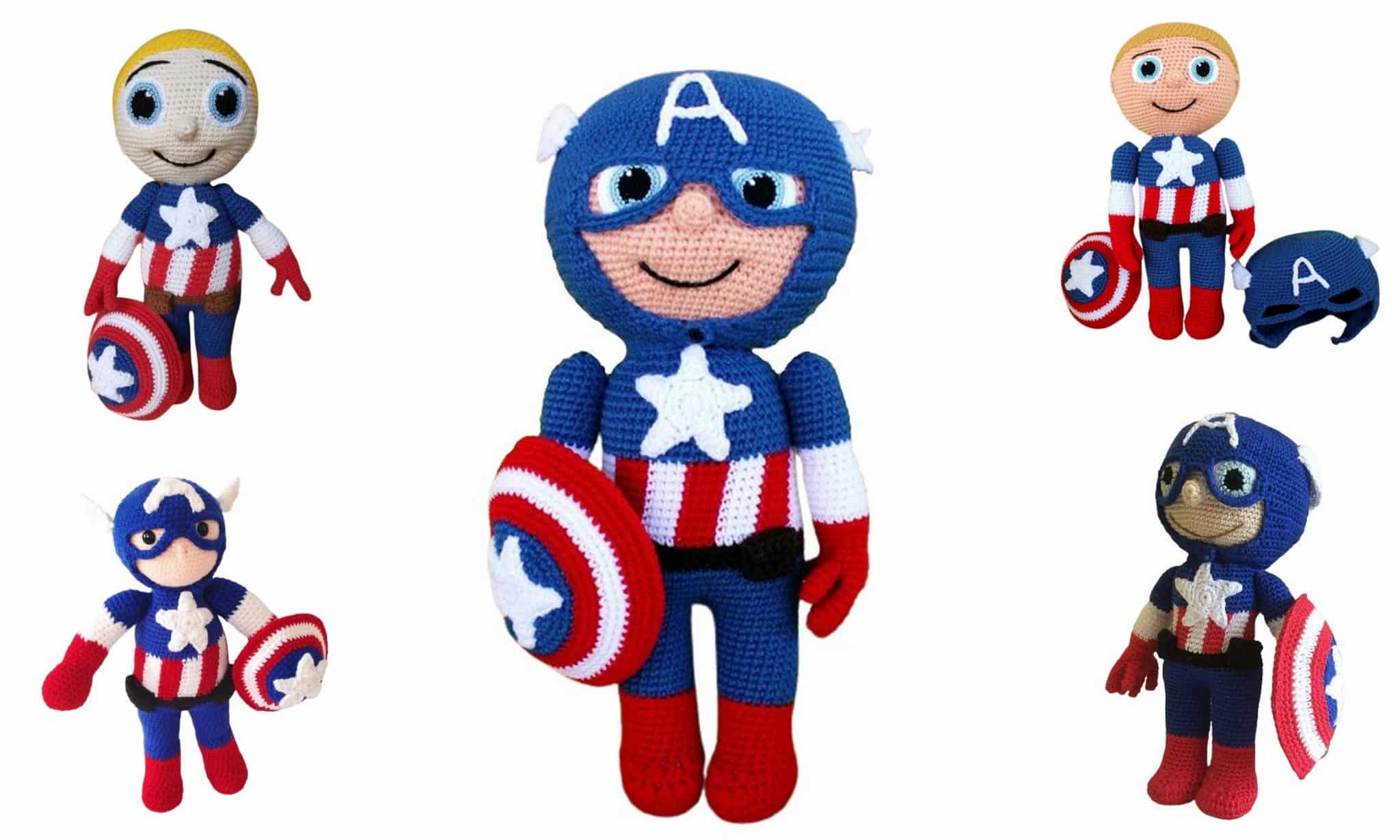 Captain America Amigurumi Free Pattern - Free Amigurumi Crochet Patterns