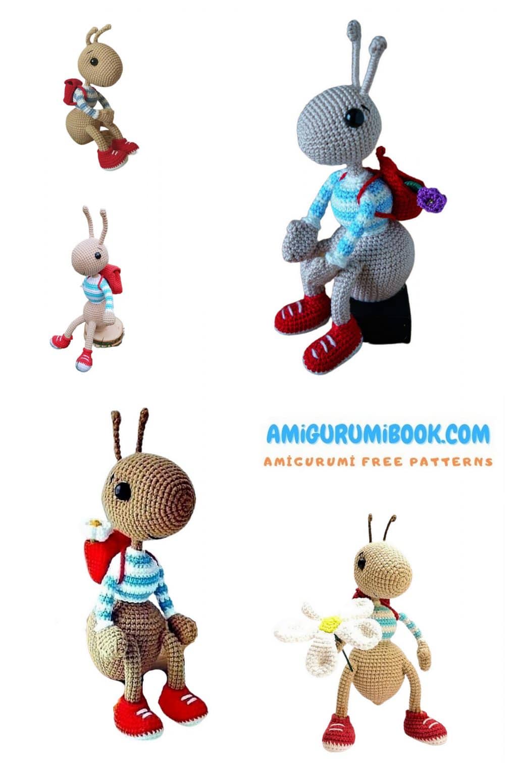 Cute Ant Amigurumi Free Pattern - Free Amigurumi Crochet Patterns