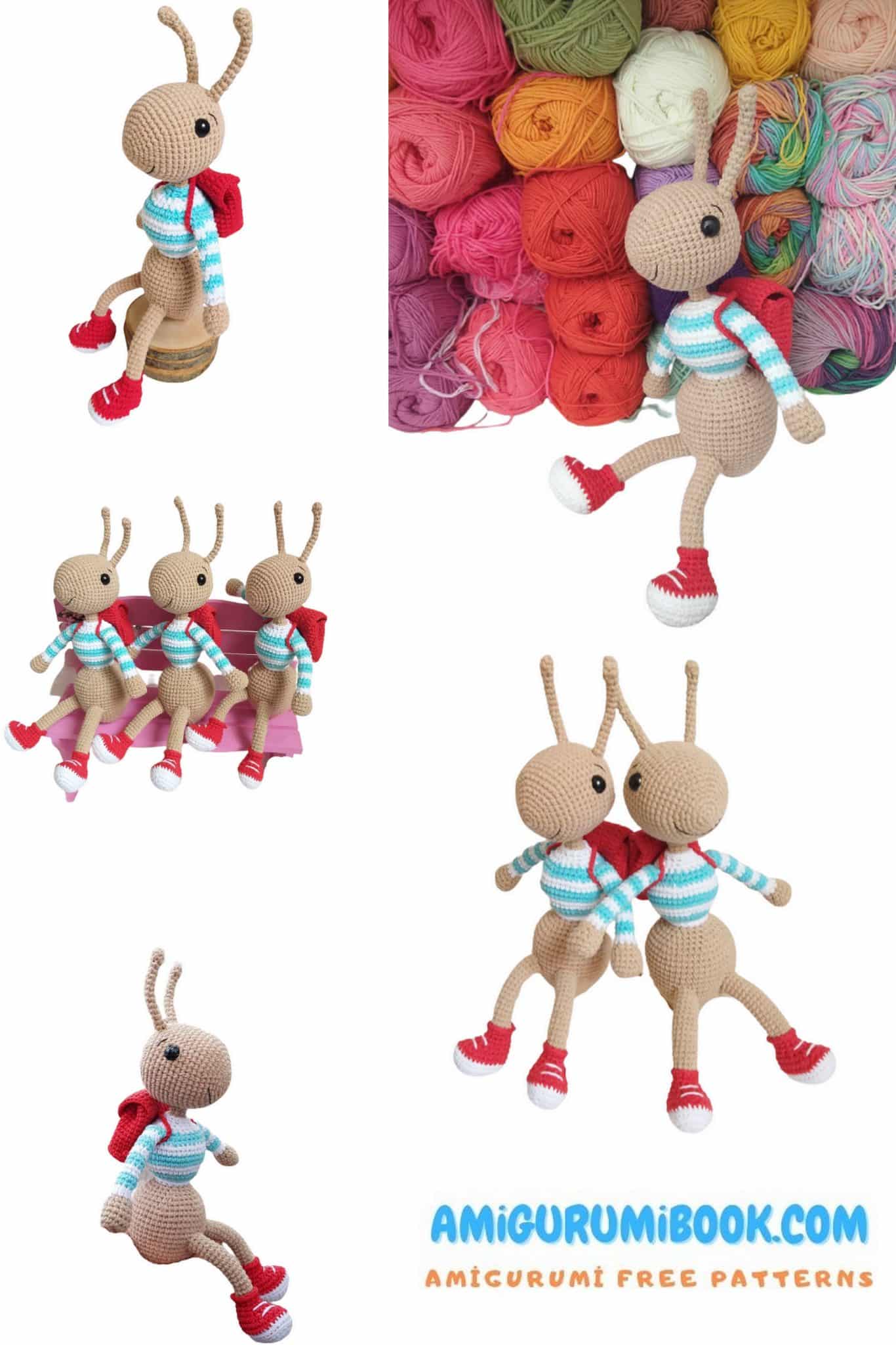 Cute Ant Amigurumi Free Pattern - Free Amigurumi Crochet Patterns