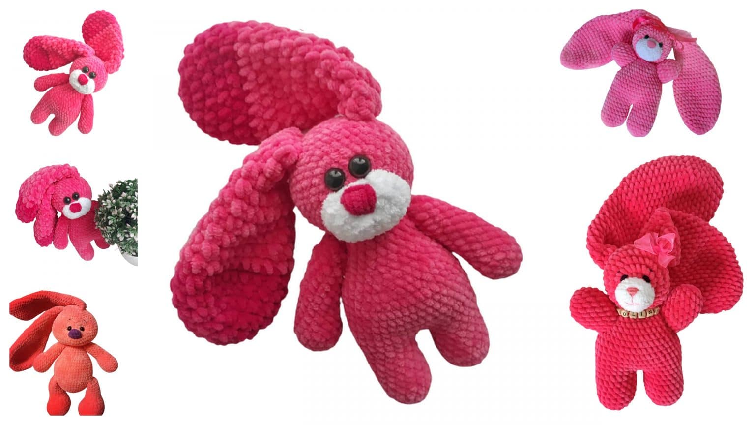 Pink Velvet Bunny Amigurumi Free Pattern - Free Amigurumi Crochet Patterns