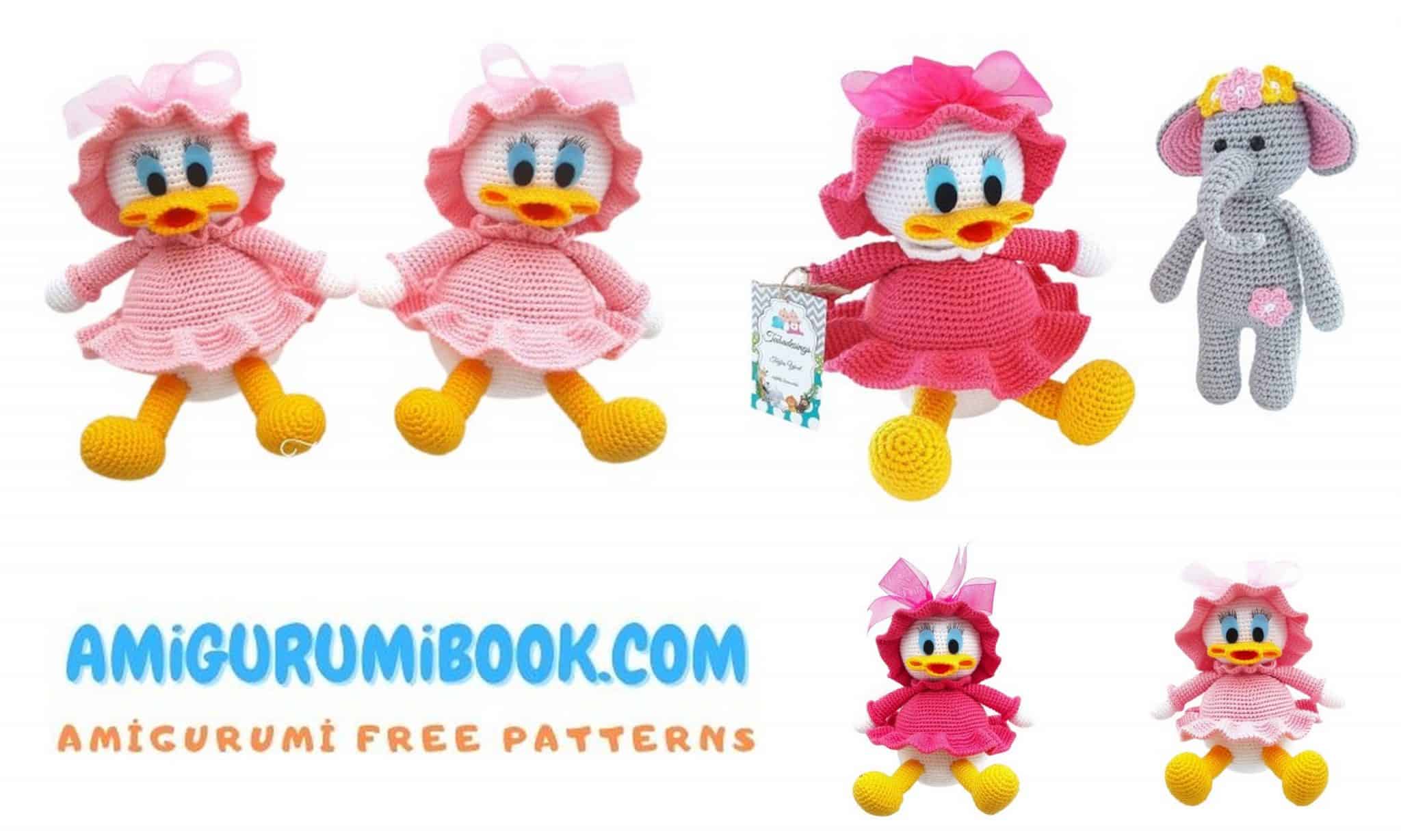 Daisy Duck Amigurumi Free Pattern - Free Amigurumi Crochet Patterns