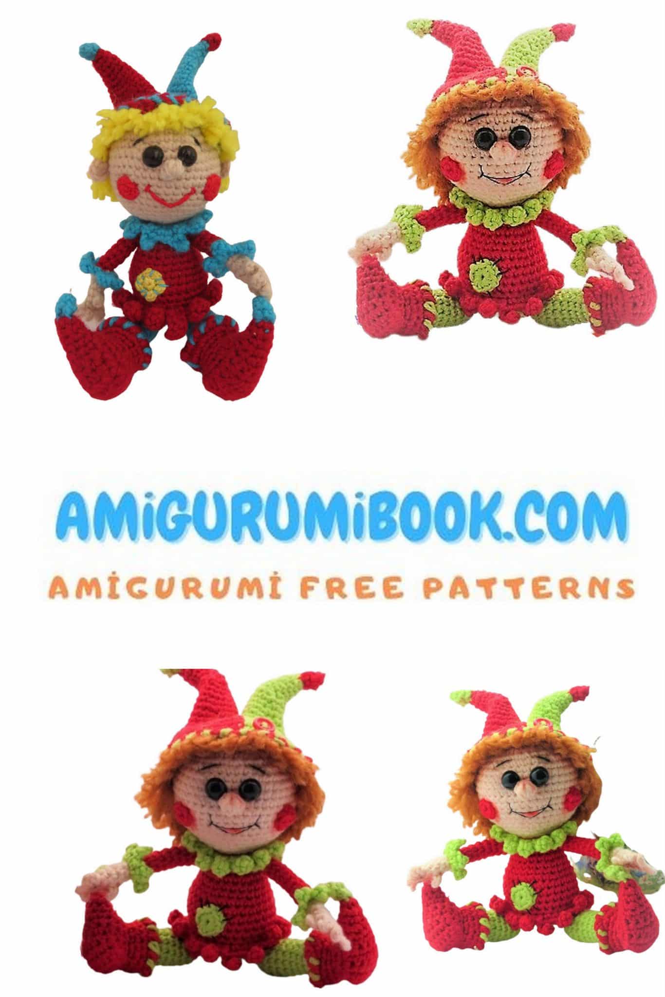 Jester Amigurumi Free Pattern - Free Amigurumi Crochet Patterns