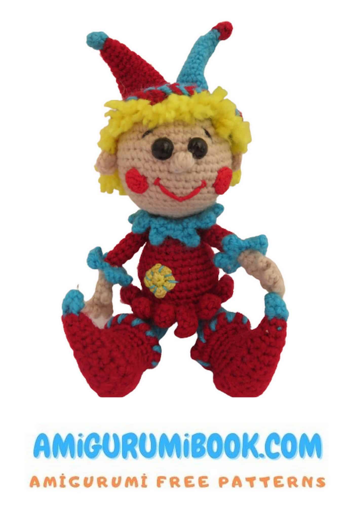 Jester Amigurumi Free Pattern - Free Amigurumi Crochet Patterns