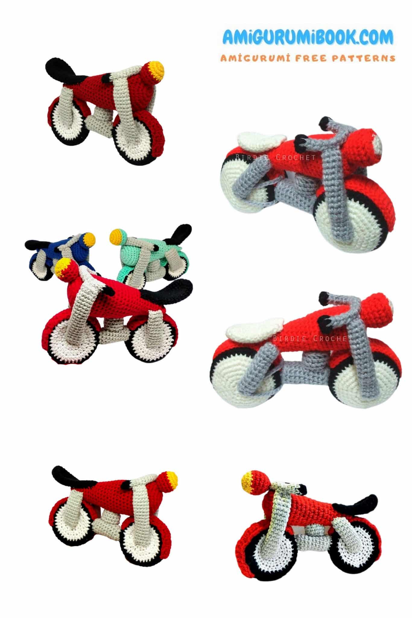 Motorcycle Amigurumi Free Pattern - Free Amigurumi Crochet Patterns
