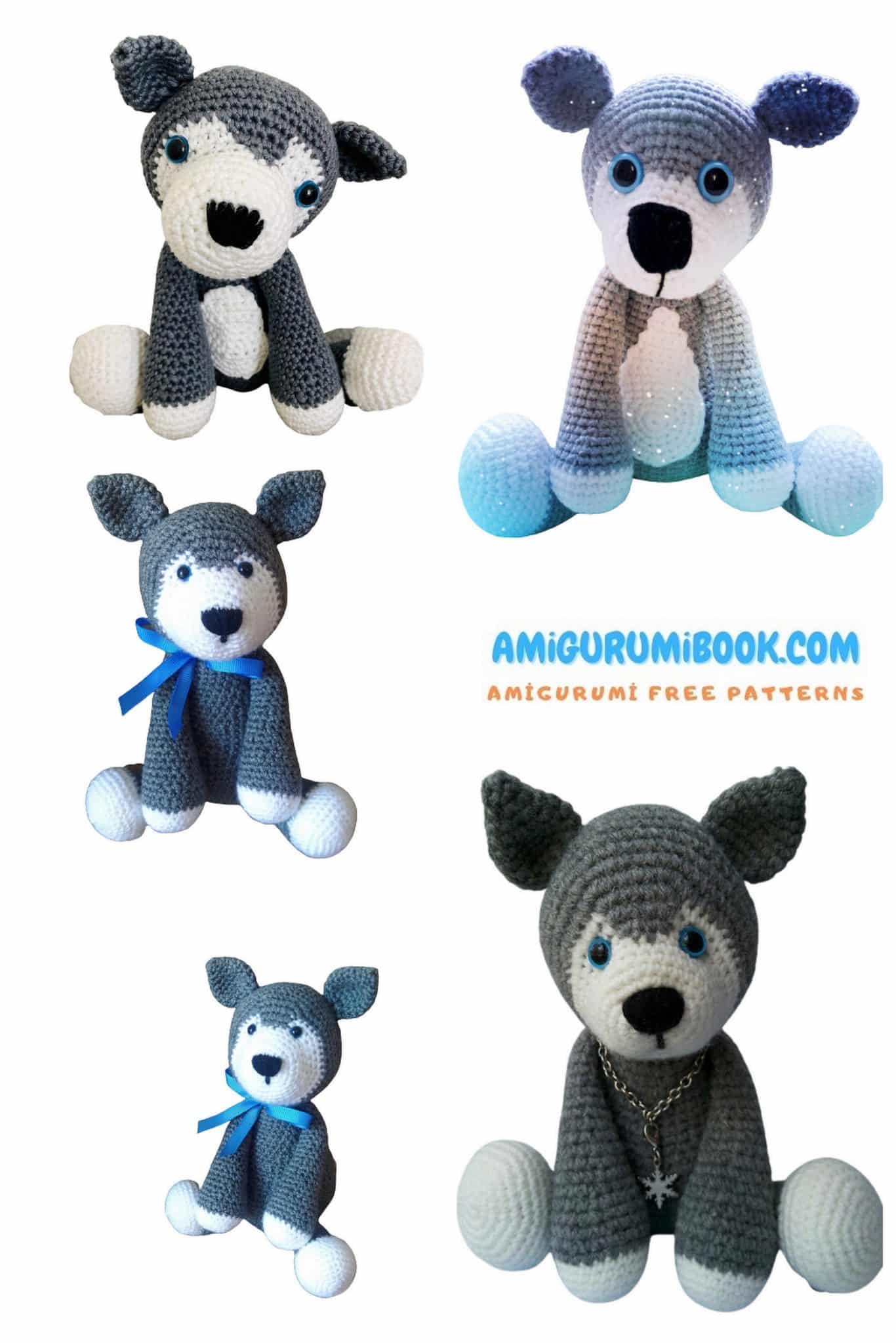 Dog Husky Amigurumi Free Pattern - Free Amigurumi Crochet Patterns