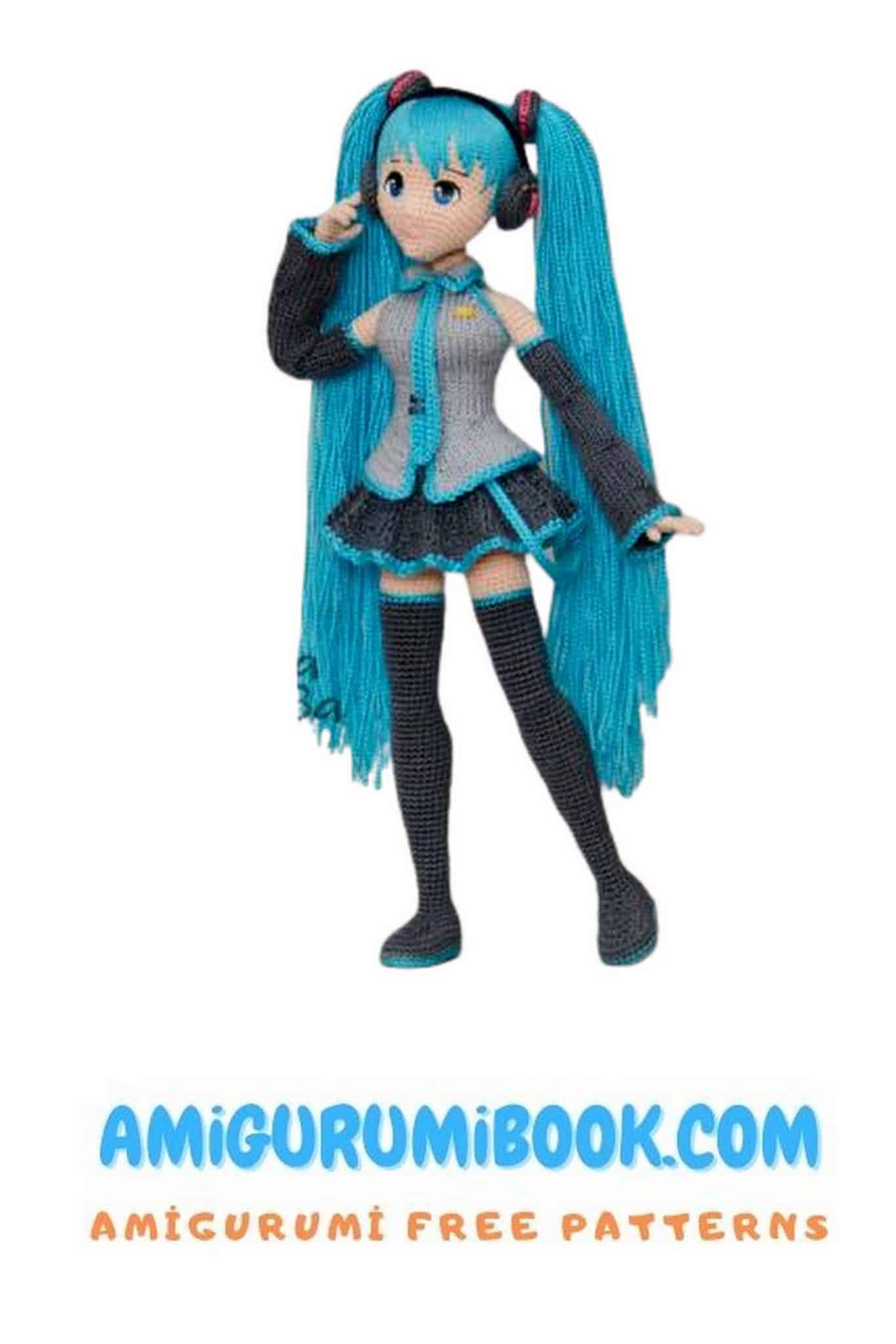 Hatsune Miku Amigurumi Free Pattern - Free Amigurumi Crochet Patterns