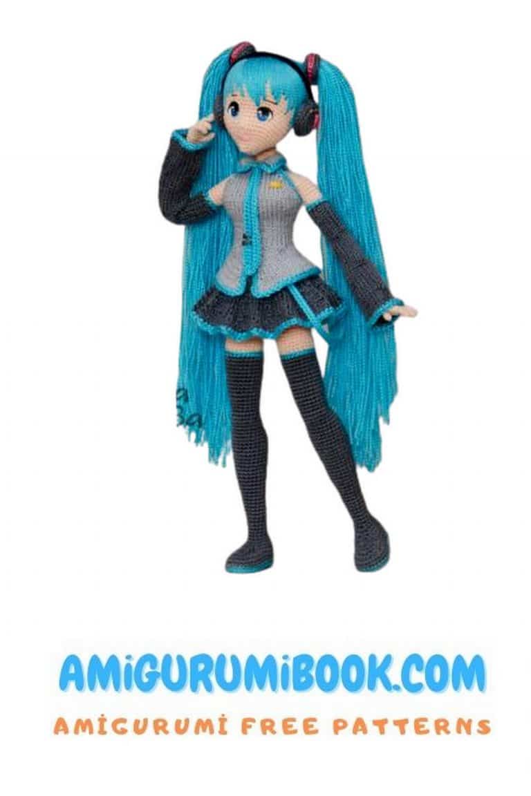 Hatsune Miku Amigurumi Free Pattern - Free Amigurumi Crochet Patterns
