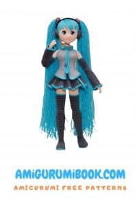 Hatsune Miku Amigurumi Free Pattern - Free Amigurumi Crochet Patterns