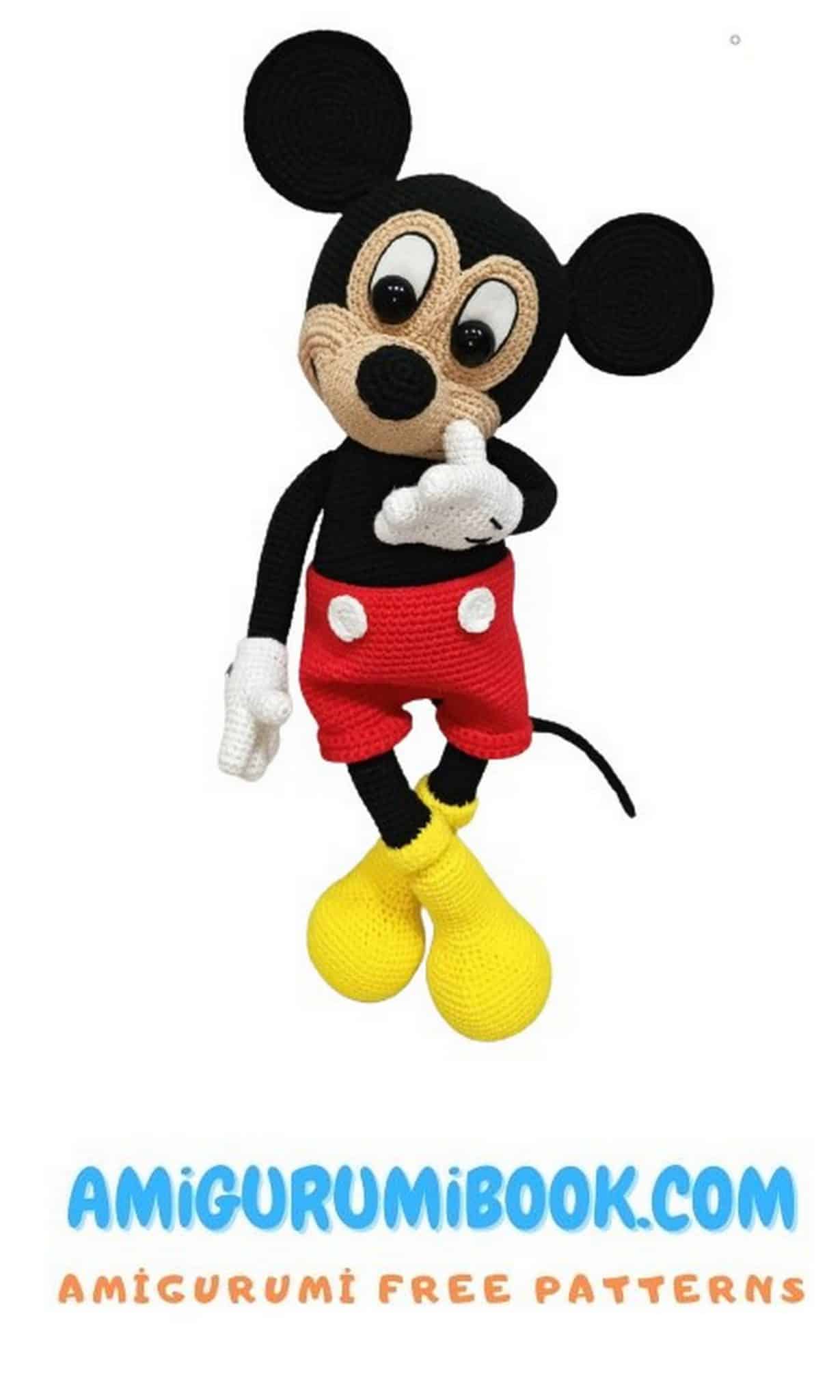 Mickey Mouse Amigurumi Free Pattern - Free Amigurumi Crochet Patterns