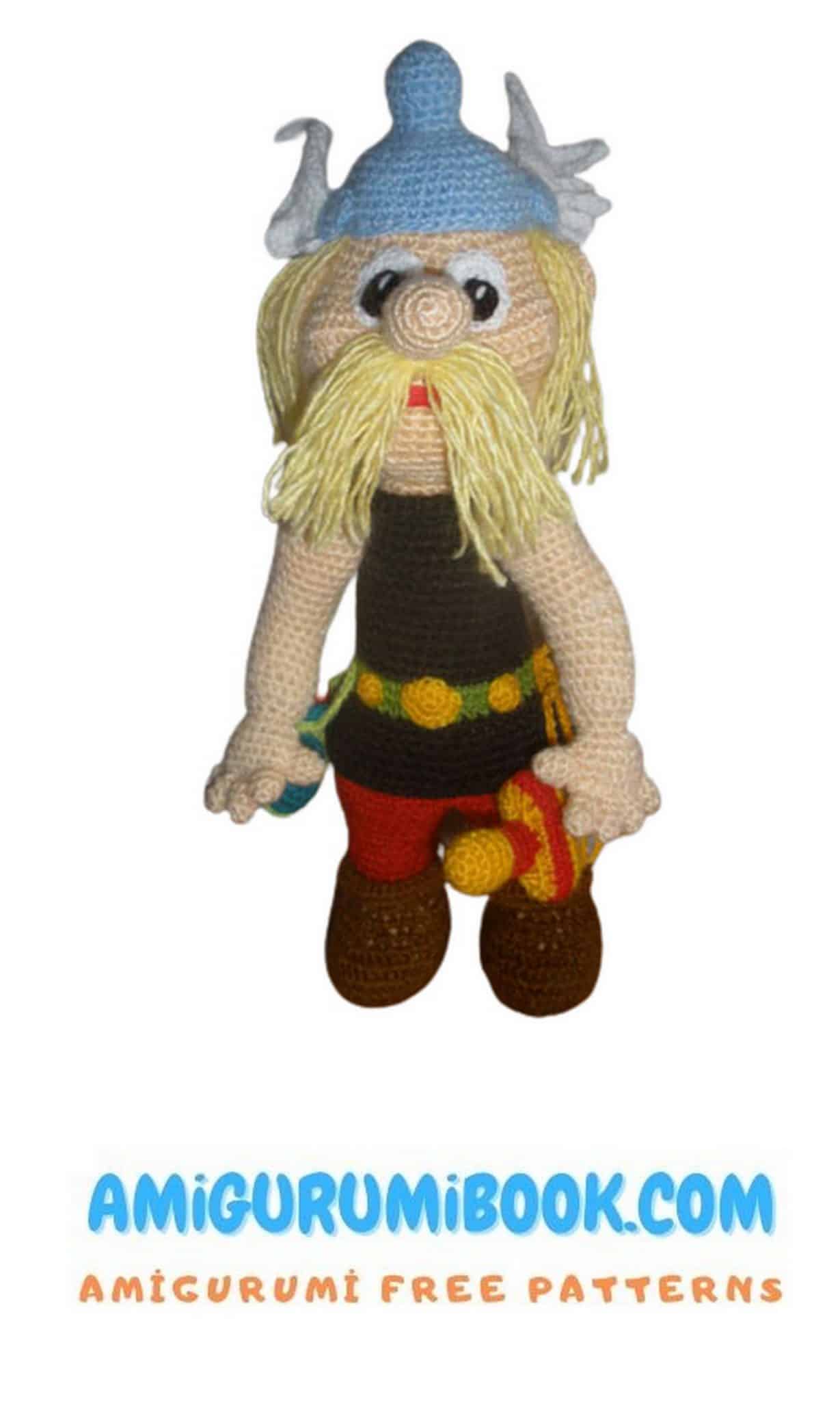 Asterix Amigurumi Free Pattern - Free Amigurumi Crochet Patterns