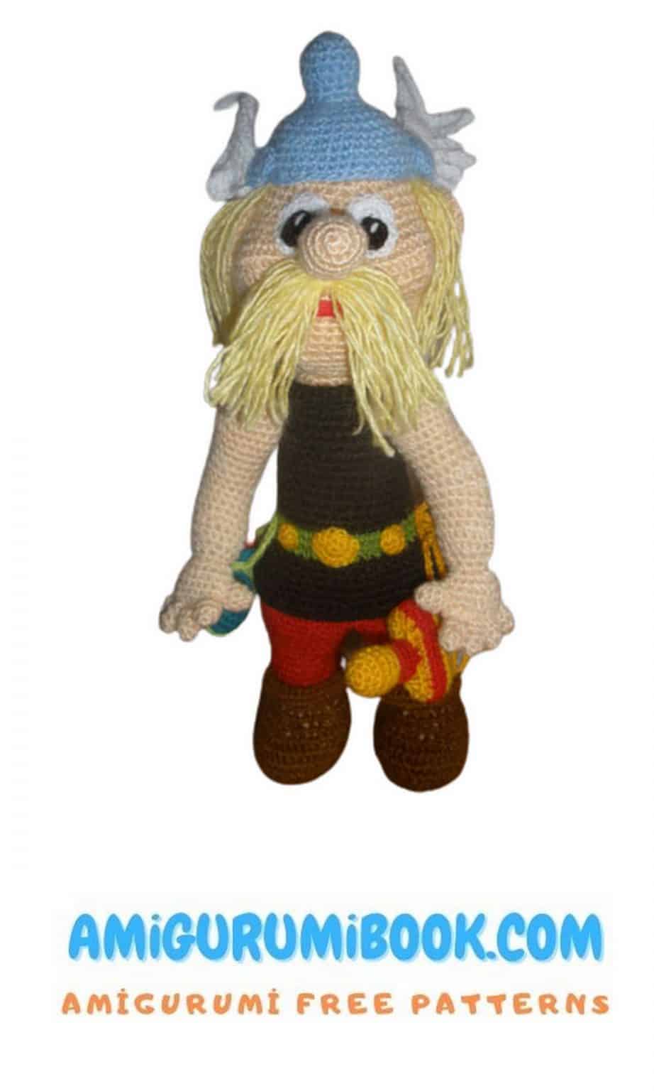 Asterix Amigurumi Free Pattern - Free Amigurumi Crochet Patterns