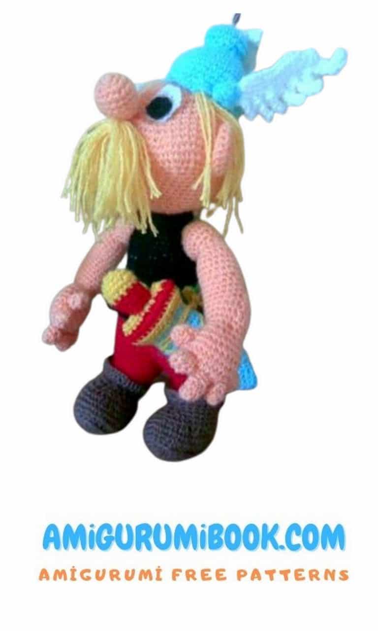 Asterix Amigurumi Free Pattern - Free Amigurumi Crochet Patterns