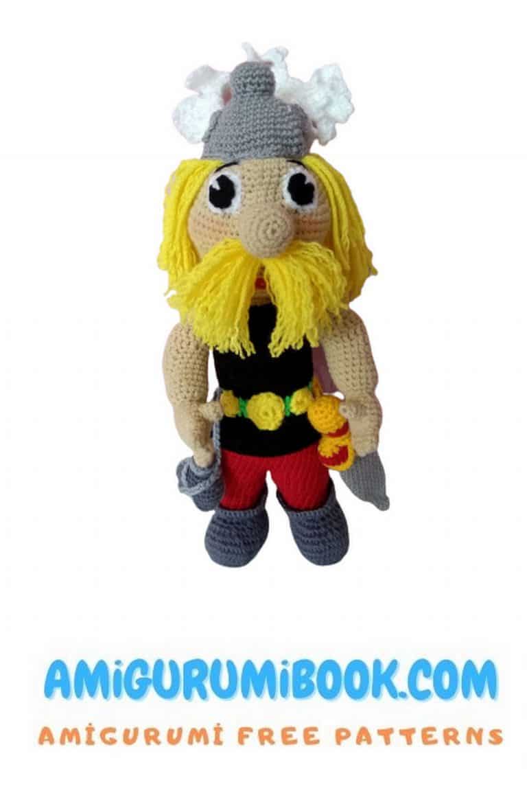 Asterix Amigurumi Free Pattern - Free Amigurumi Crochet Patterns