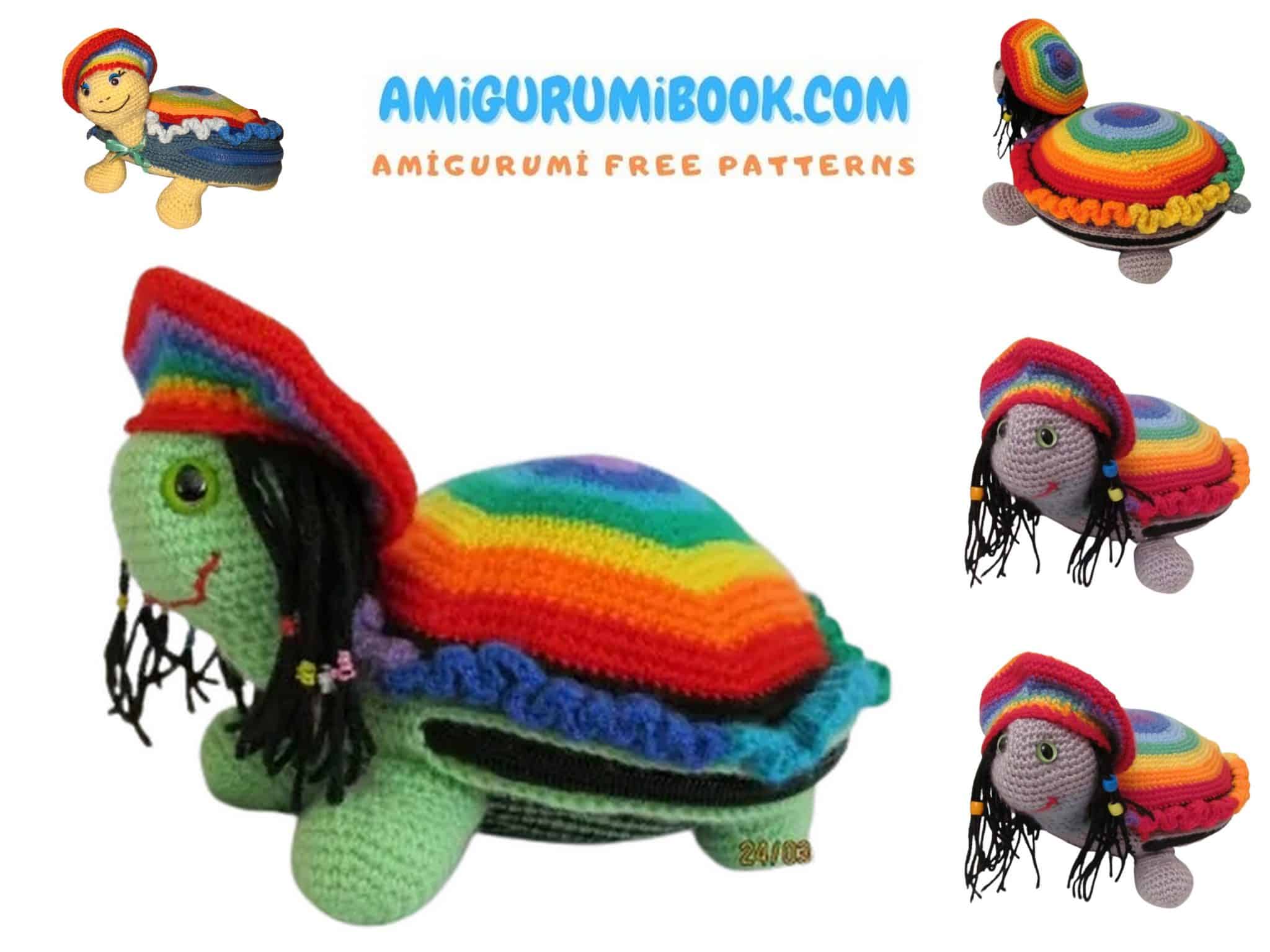 Bob Marley Turtle Amigurumi Free Pattern - Free Amigurumi Crochet Patterns