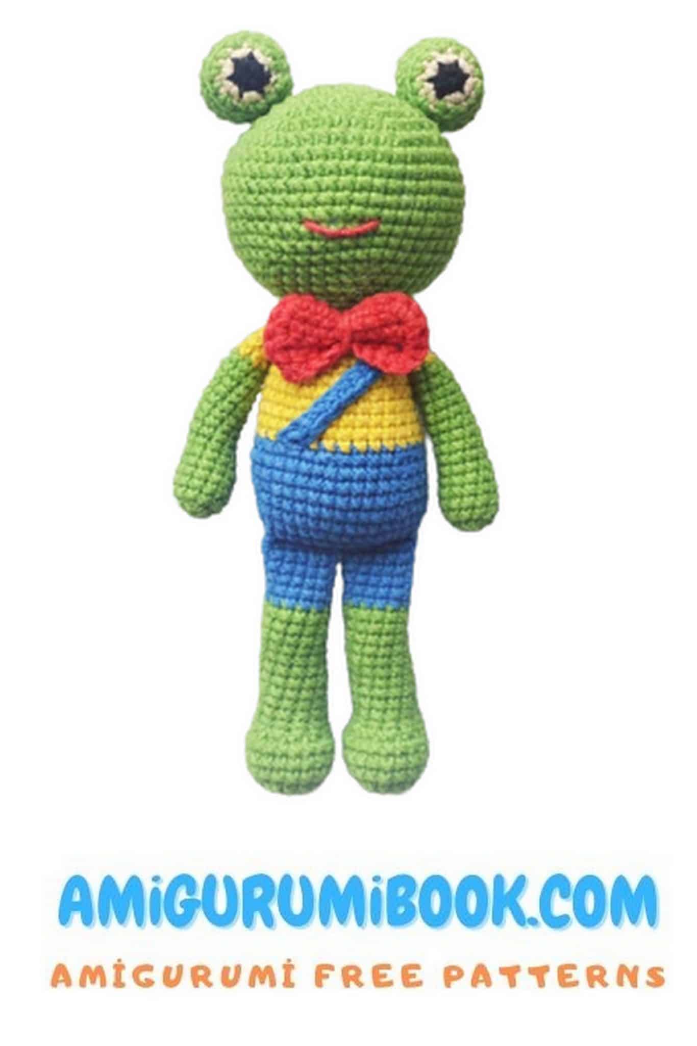 Bow Tie Frog Amigurumi Free Pattern - Free Amigurumi Crochet Patterns