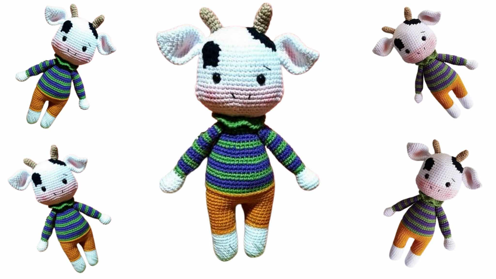 Little Cow Amigurumi Free Pattern - Free Amigurumi Crochet Patterns