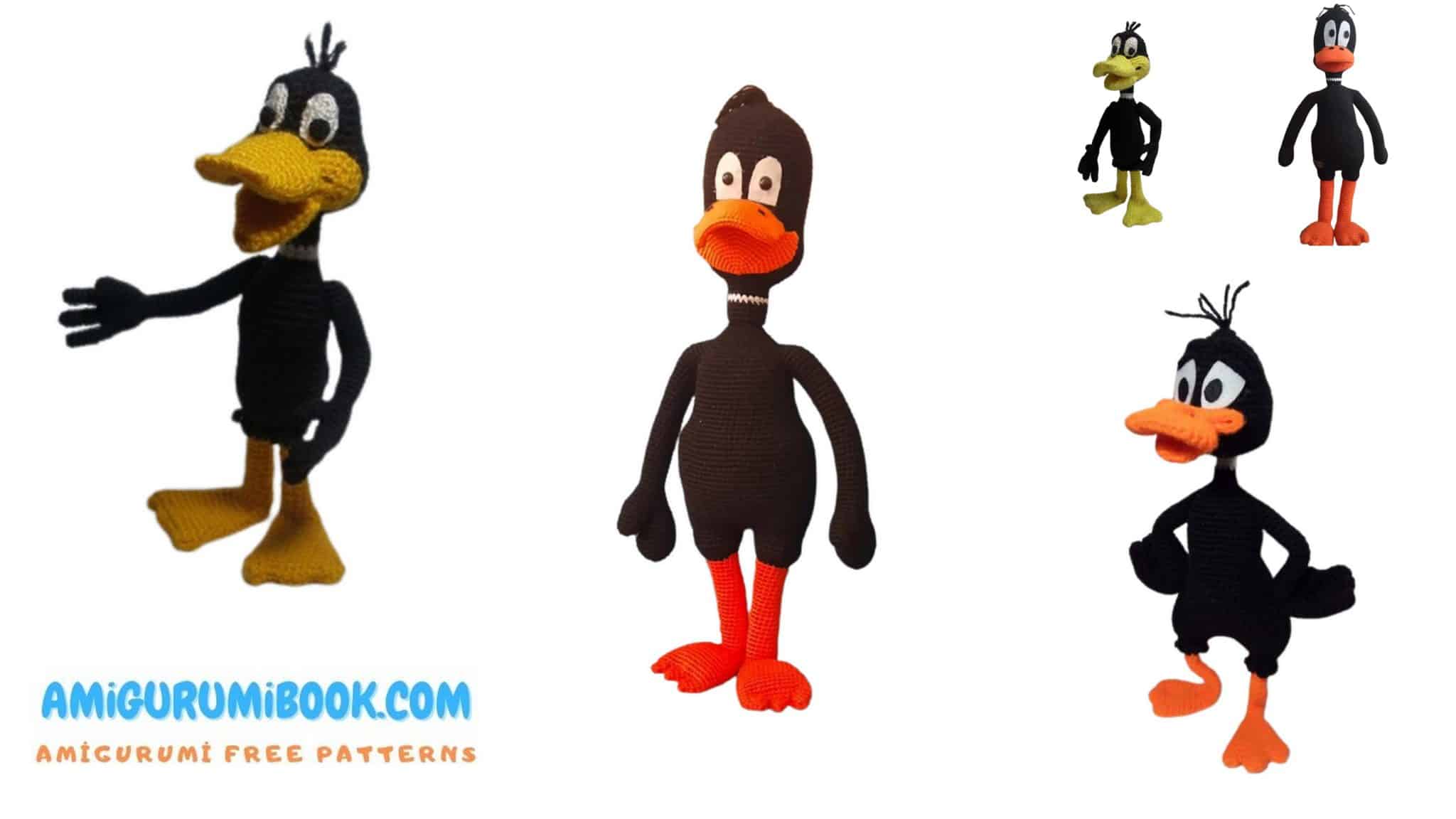 Daffy Duck Amigurumi Free Pattern - Free Amigurumi Crochet Patterns