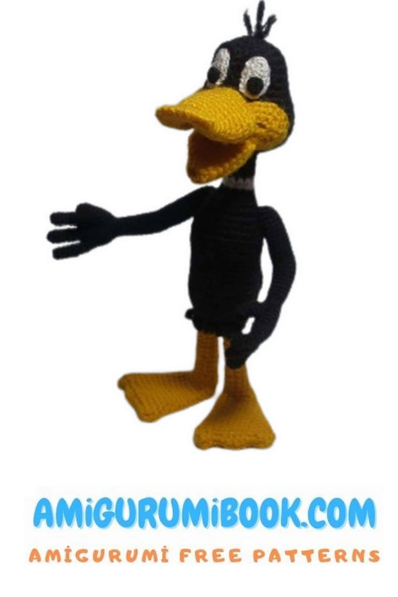 Daffy Duck Amigurumi Free Pattern – Amigurumibook.com
