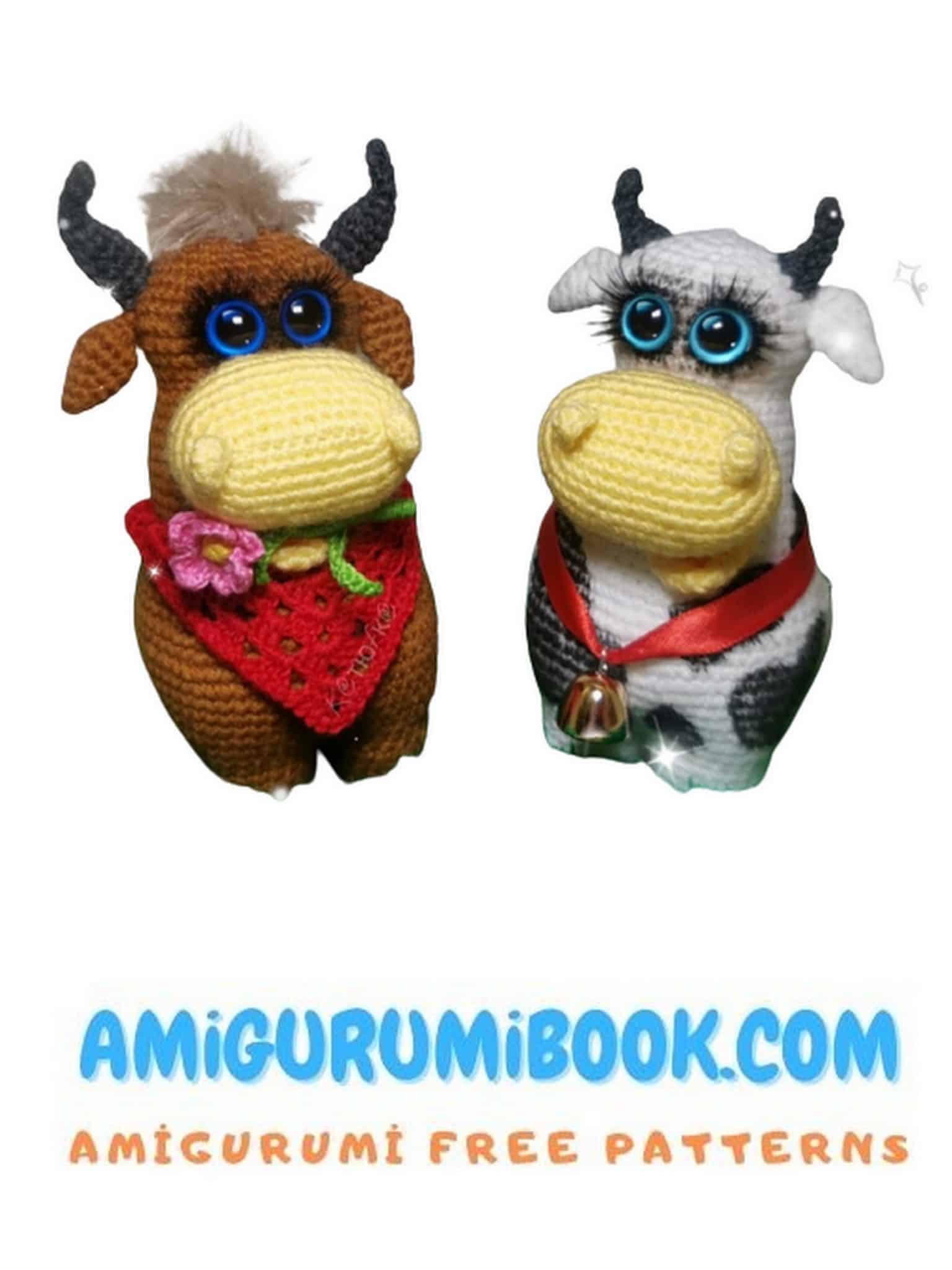 Cute Fat Cow Amigurumi Free Pattern - Free Amigurumi Crochet Patterns
