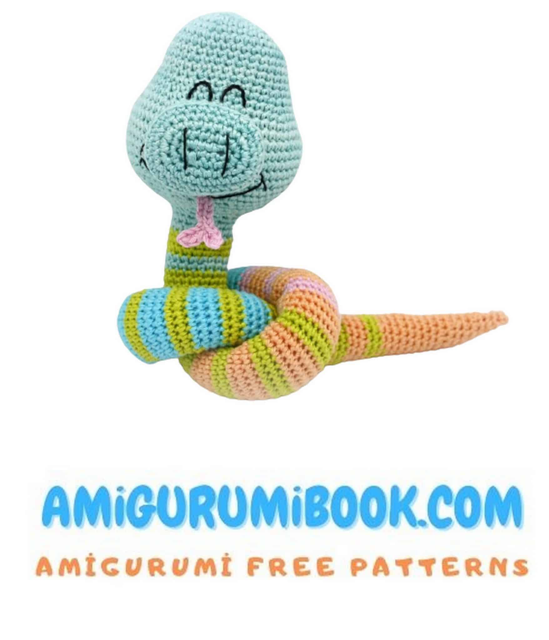 Cute Snake Amigurumi Free Pattern - Free Amigurumi Crochet Patterns