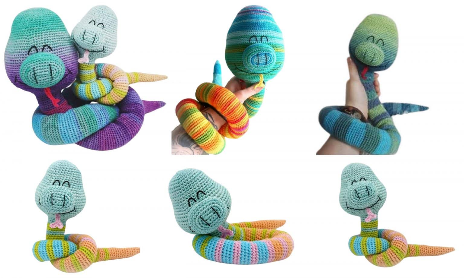 Cute Snake Amigurumi Free Pattern - Free Amigurumi Crochet Patterns