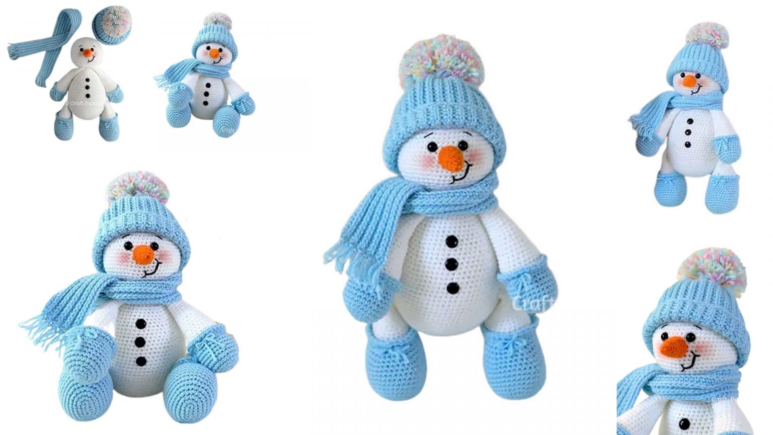 Christmas Snowman Amigurumi Free Pattern - Free Amigurumi Crochet Patterns