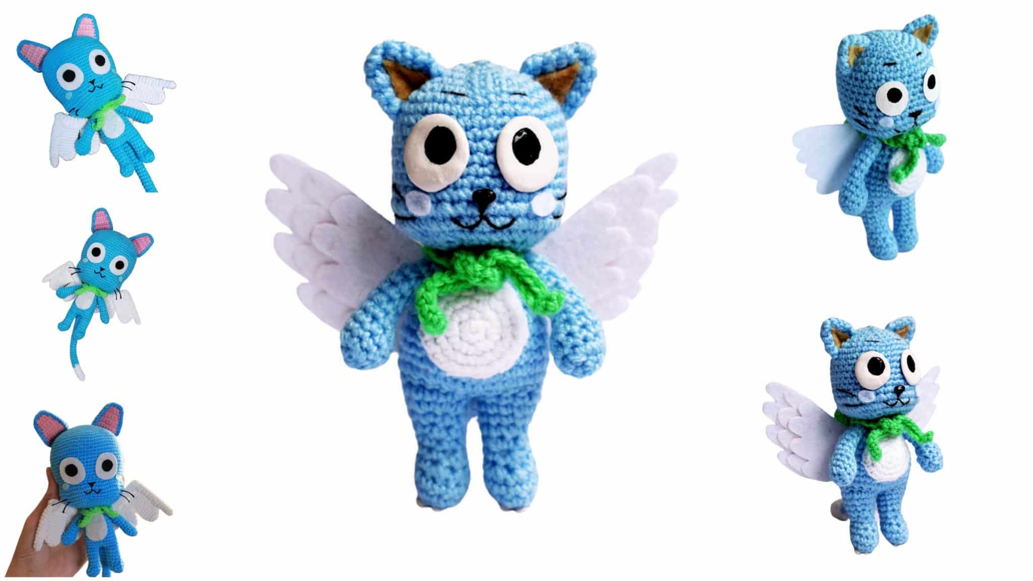 Winged Cat Amigurumi Free Pattern - Free Amigurumi Crochet Patterns
