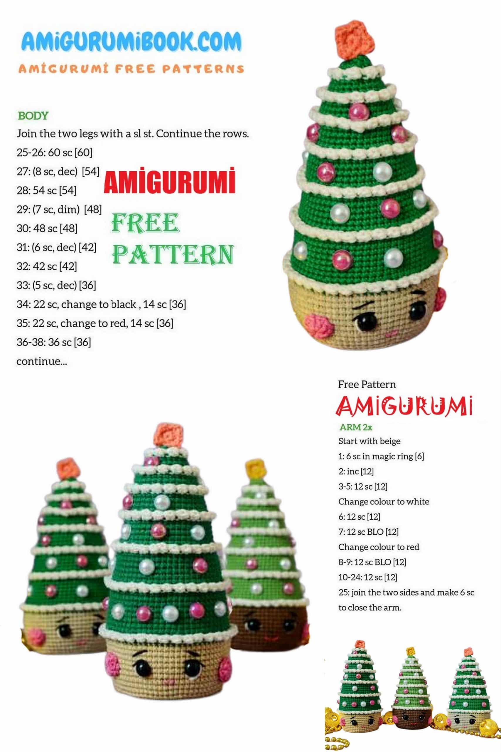 Amigurumi Happy Christmas Tree Free Pattern - Free Amigurumi Crochet ...