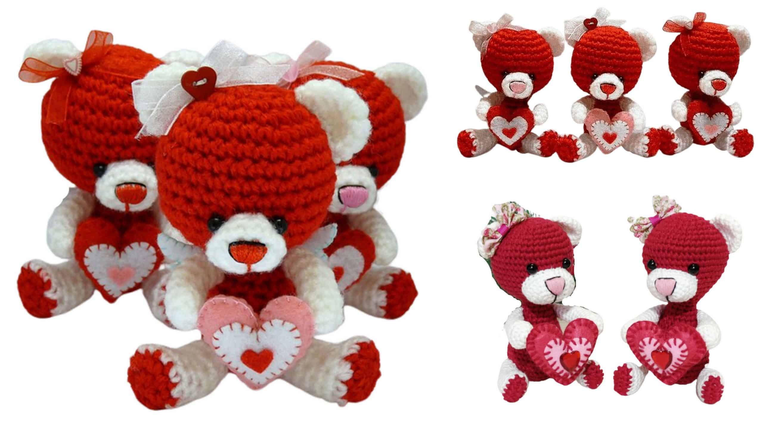 Valentines Teddy Bear Amigurumi Free Pattern - Free Amigurumi Crochet ...
