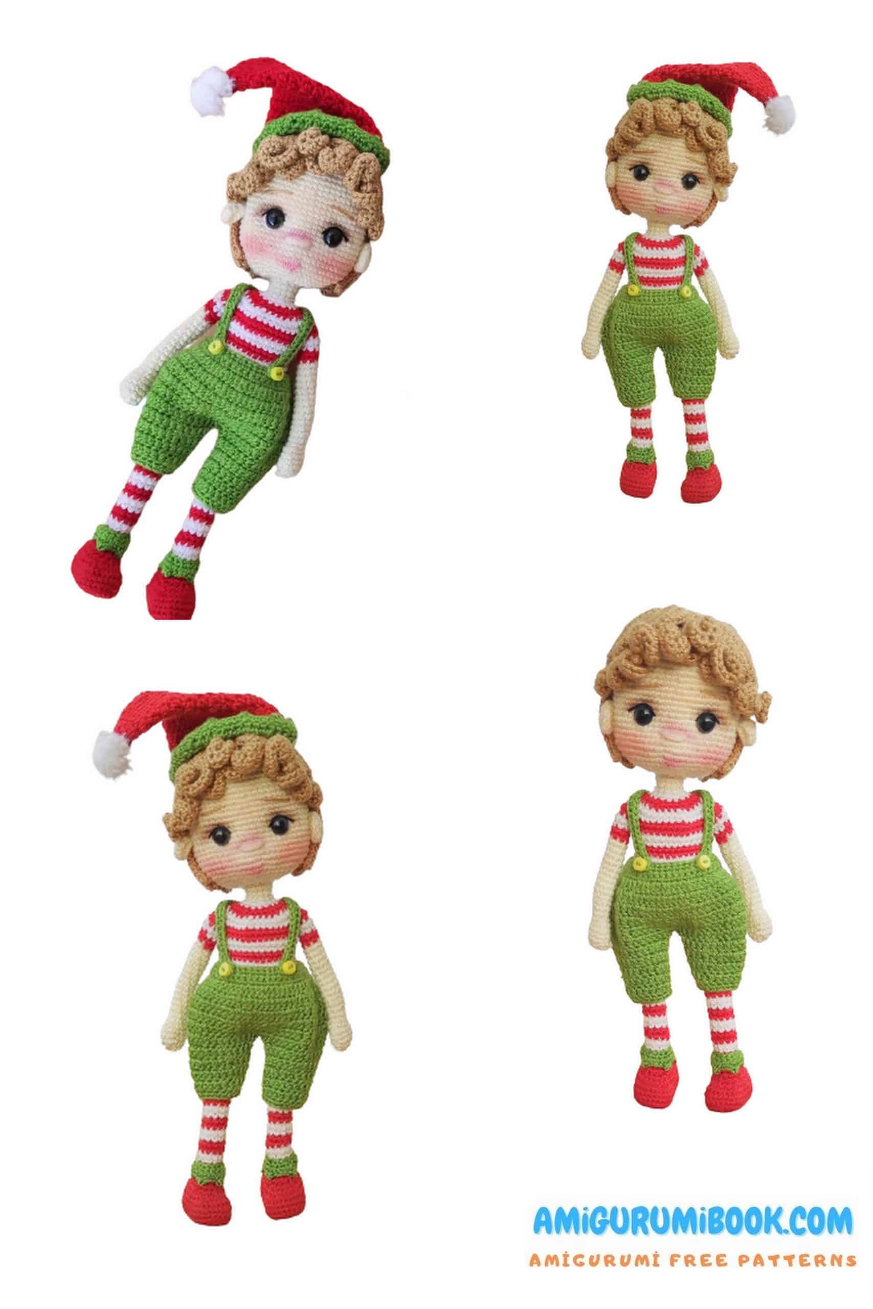 Overalls Christmas Elf Amigurumi Free Pattern - Free Amigurumi Crochet ...