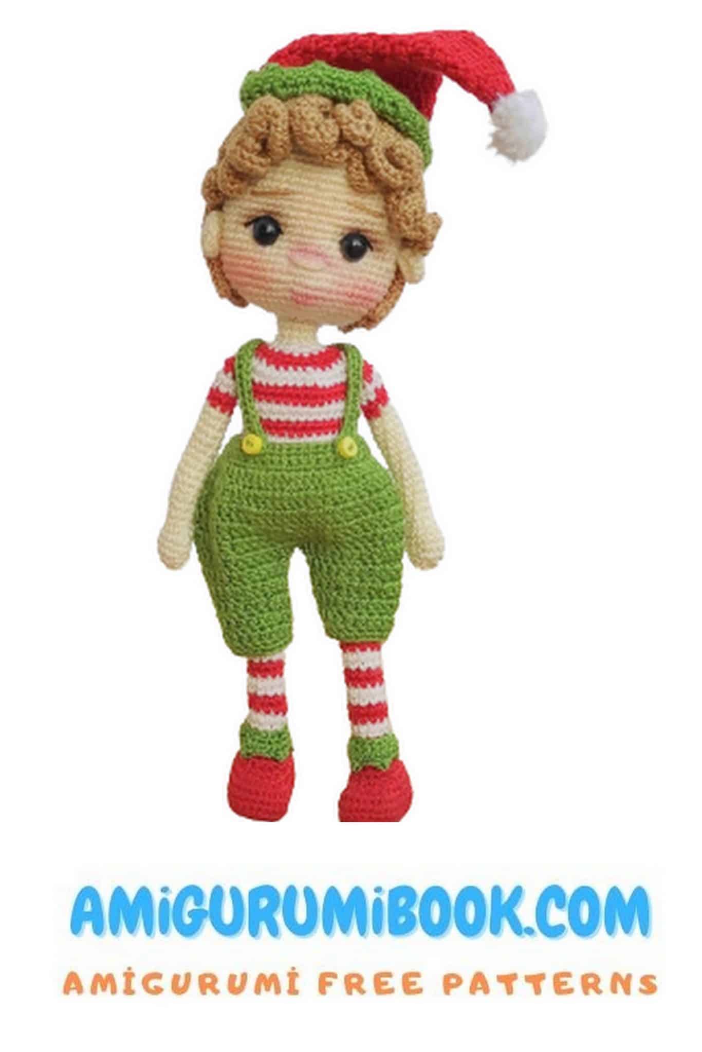 Overalls Christmas Elf Amigurumi Free Pattern - Free Amigurumi Crochet ...