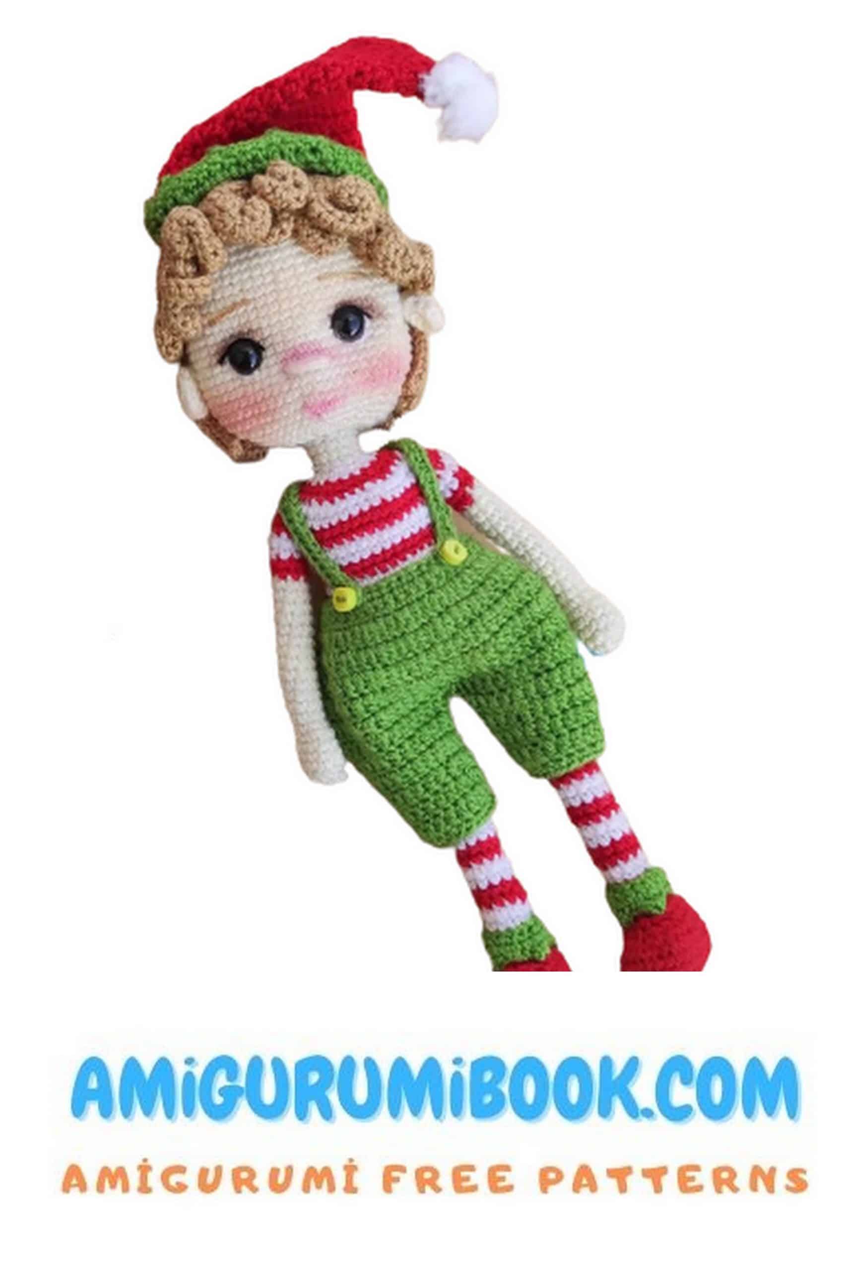 Overalls Christmas Elf Amigurumi Free Pattern - Free Amigurumi Crochet ...