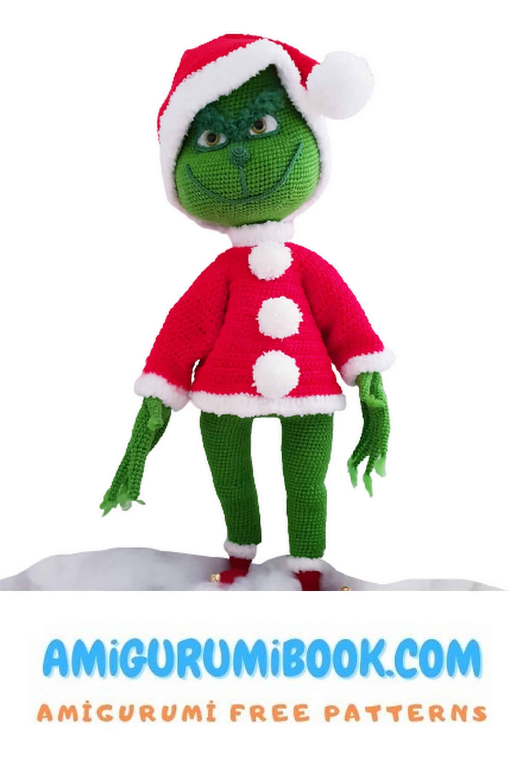Christmas Grouch Amigurumi Free Pattern - Free Amigurumi Crochet Patterns