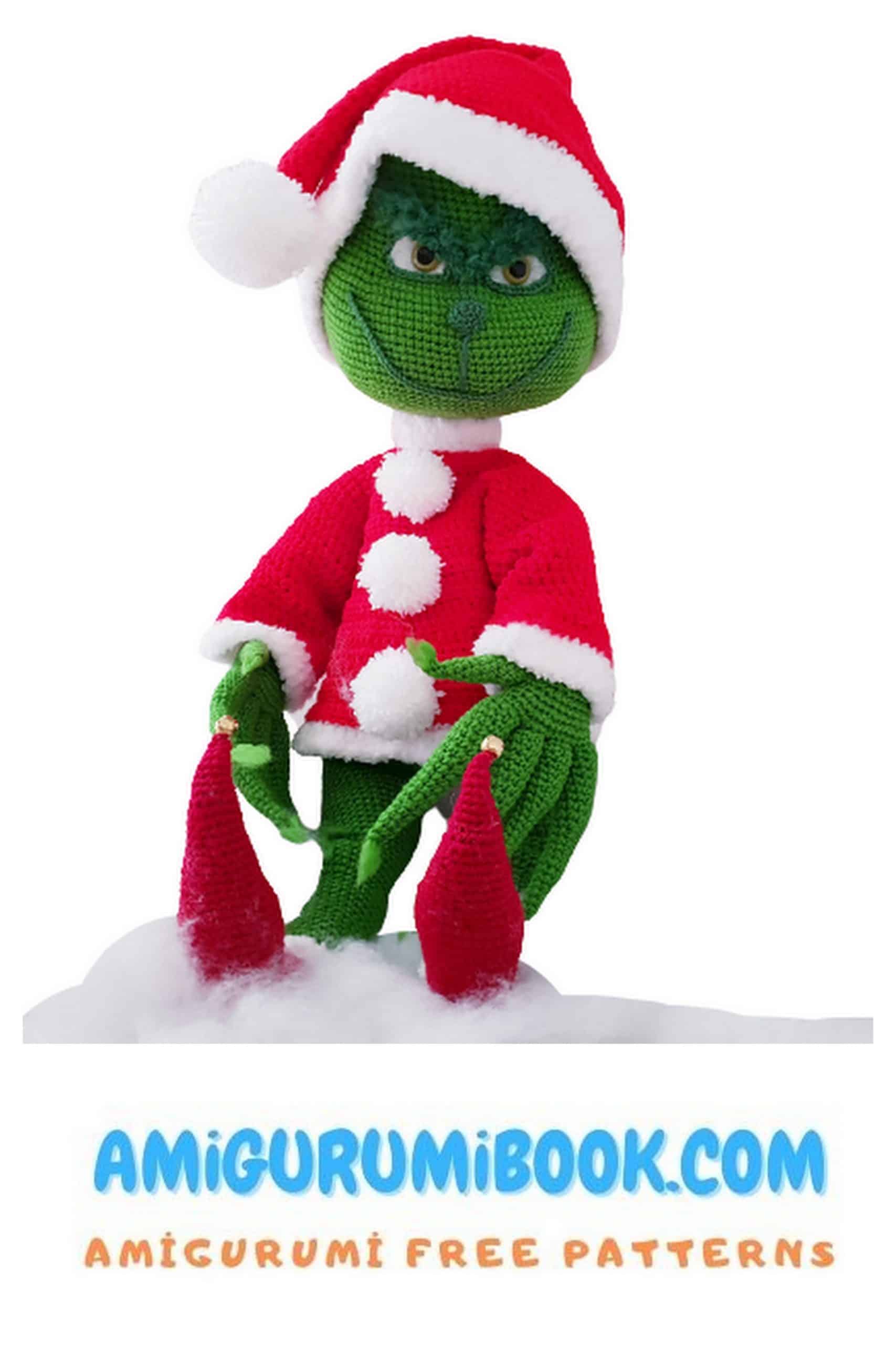 Christmas Grouch Amigurumi Free Pattern - Free Amigurumi Crochet Patterns