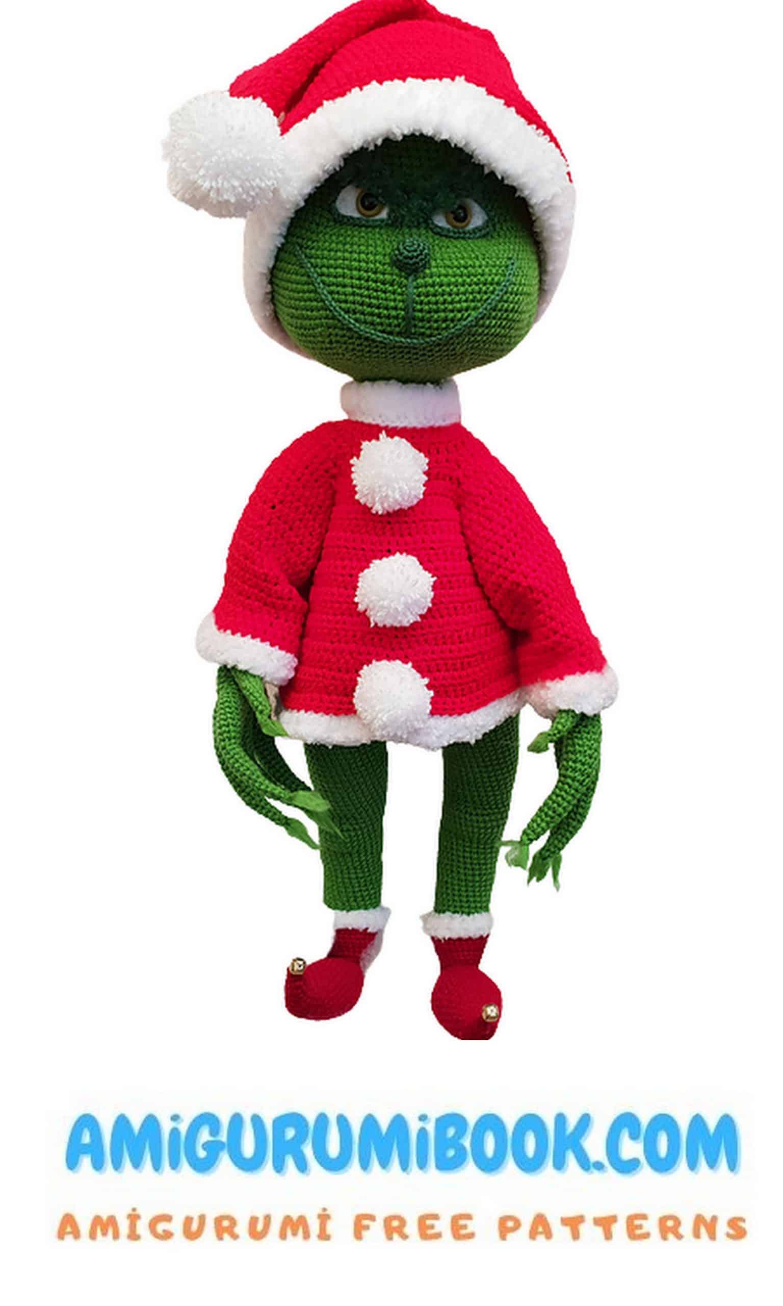 Christmas Grouch Amigurumi Free Pattern - Free Amigurumi Crochet Patterns